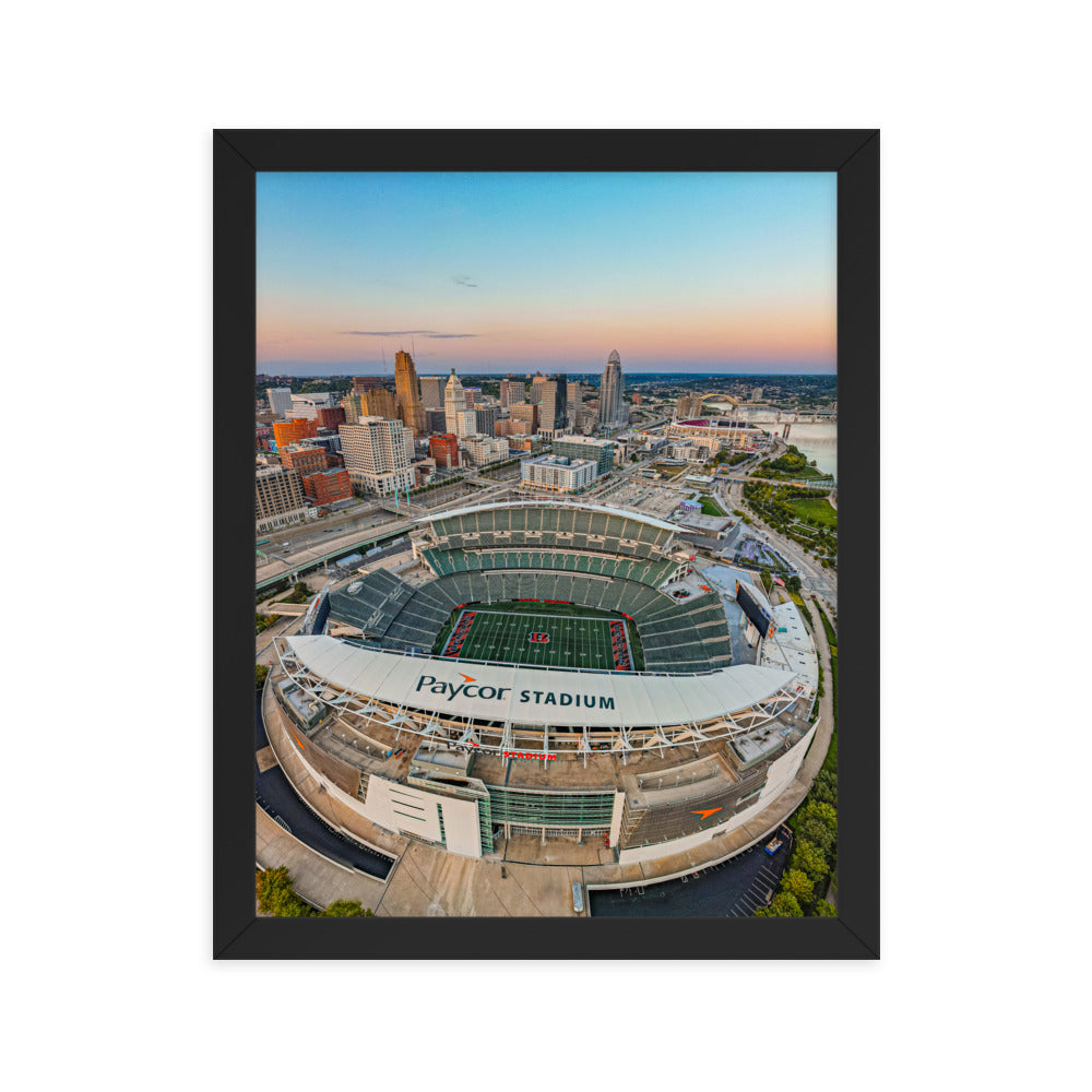 Paycor Stadium 2023 Sunset Framed – Ben Wright Photography